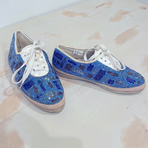 colorwerks | Shoes | Vintage 9s Colorwerks Beaded Sneakers 30 Off ...